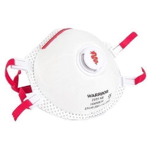 Warrior Valved Respirator Masks FFP3V Box of 5 - Image To Suit You