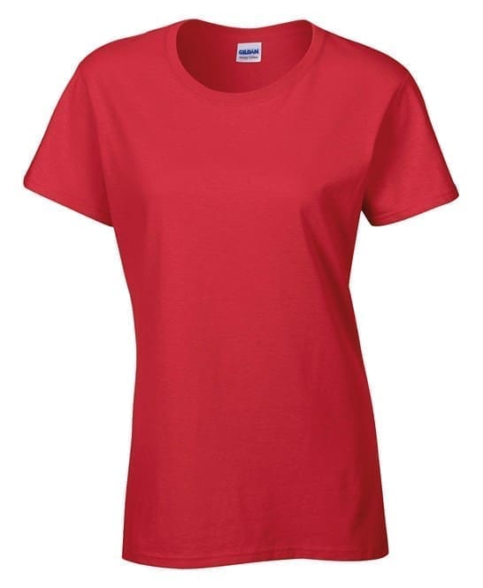 Gildan Ladies Heavy Crew Neck T-Shirt 5000L - Image To Suit You