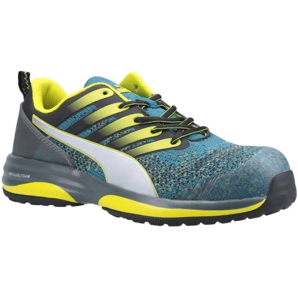 Puma Safety Charge Low Trainer 644520 Blue/Yellow - Image To Suit You