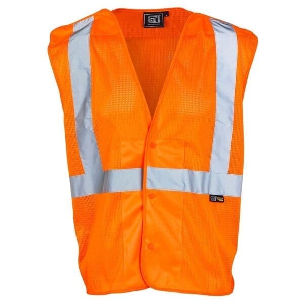 Supertouch Hi Vis Orange Mesh Vest - Image To Suit You