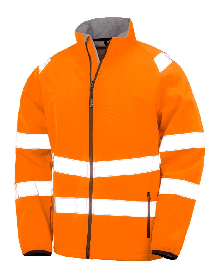 Recycled Printable Safety Hi Vis Softshell Jacket R505X - Image To Suit You